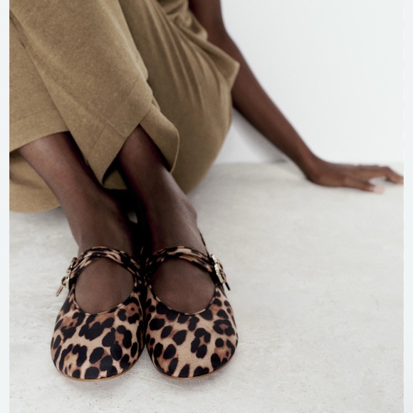 Zara | Shoes | Zara Leopard Print Ballet Flats | Poshmark